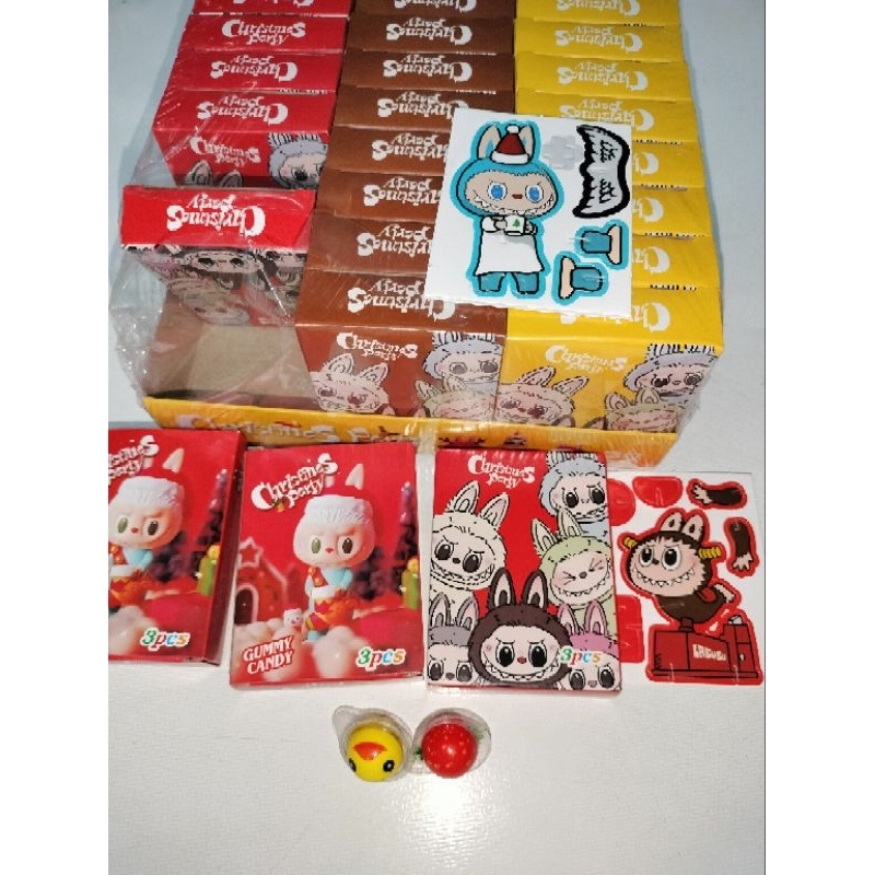 30pcs labubu surprise christmas party gummy and puzzle | Shopee Philippines