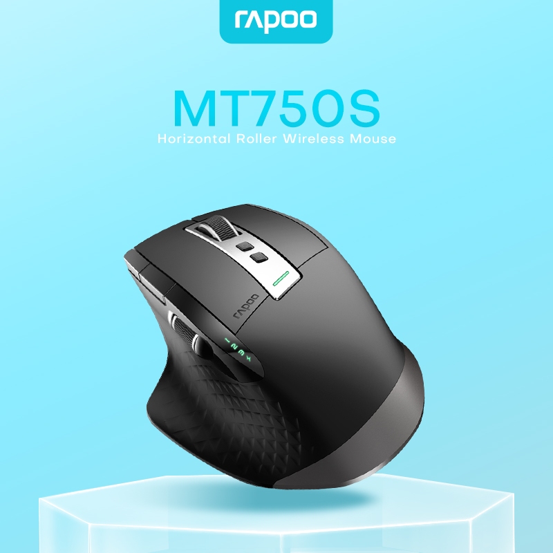 Rapoo MT750S 3200DPI Rechargeable Ergonomic Bluetooth Wireless Mouse for Laptop | Shopee Philippines