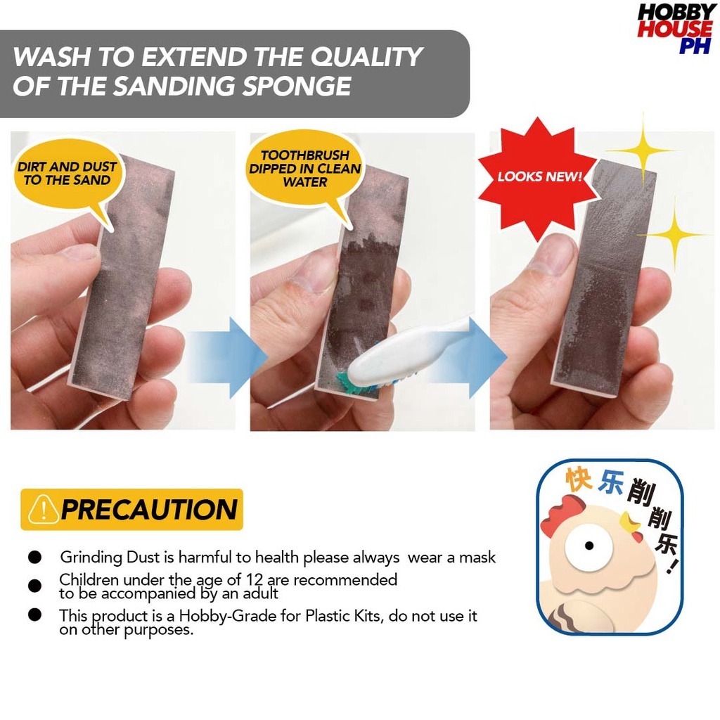 Sanding Sponge by Chick Master 5 Sets | Shopee Philippines