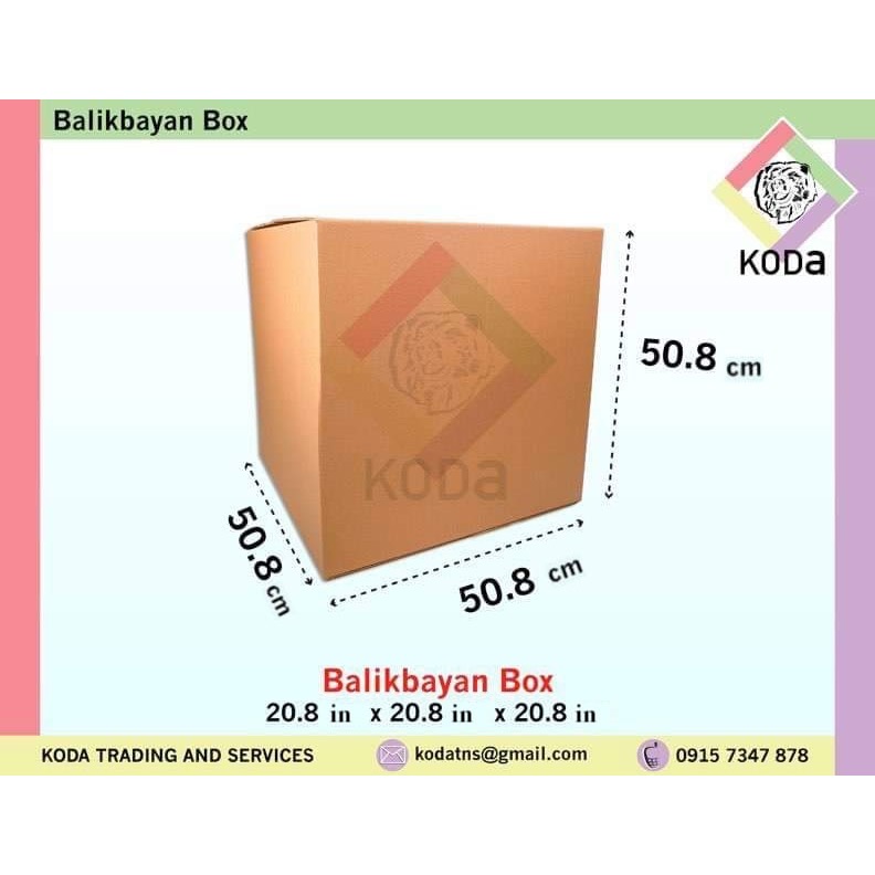 Balikbayan Box Plain Shipping Corrugated Kraft Packaging Material Eco ...