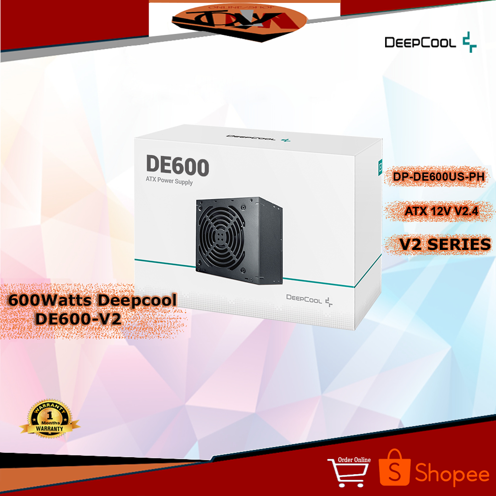 Deepcool DE-V2 500w and 600w 120 Mm Smart Fan Safe Durable with Long ...