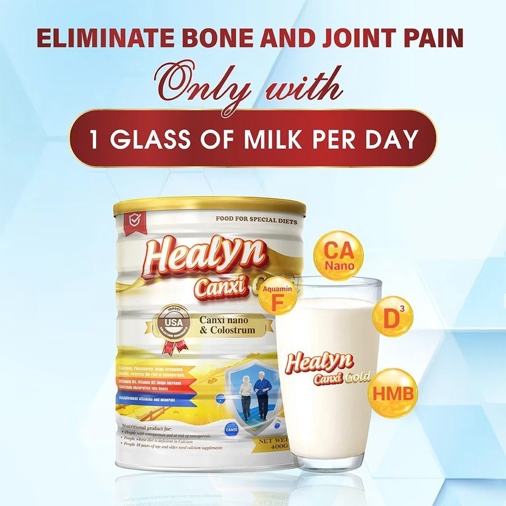 Healyn Canxi Gold 400g - Milk for osteoporosis and arthritis | Shopee Philippines