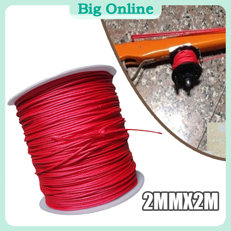 2M X 2mm Spearfishing Line Red Fishing Line PE Speargun Line Speargun ...