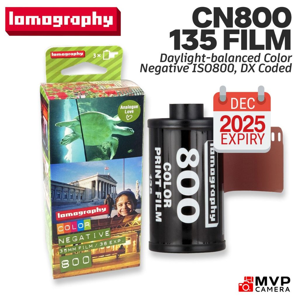 LOMOGRAPHY Color Negative ISO 800 CN800 135 35mm Negative Film C41 Process f836c3 MVP CAMERA ...