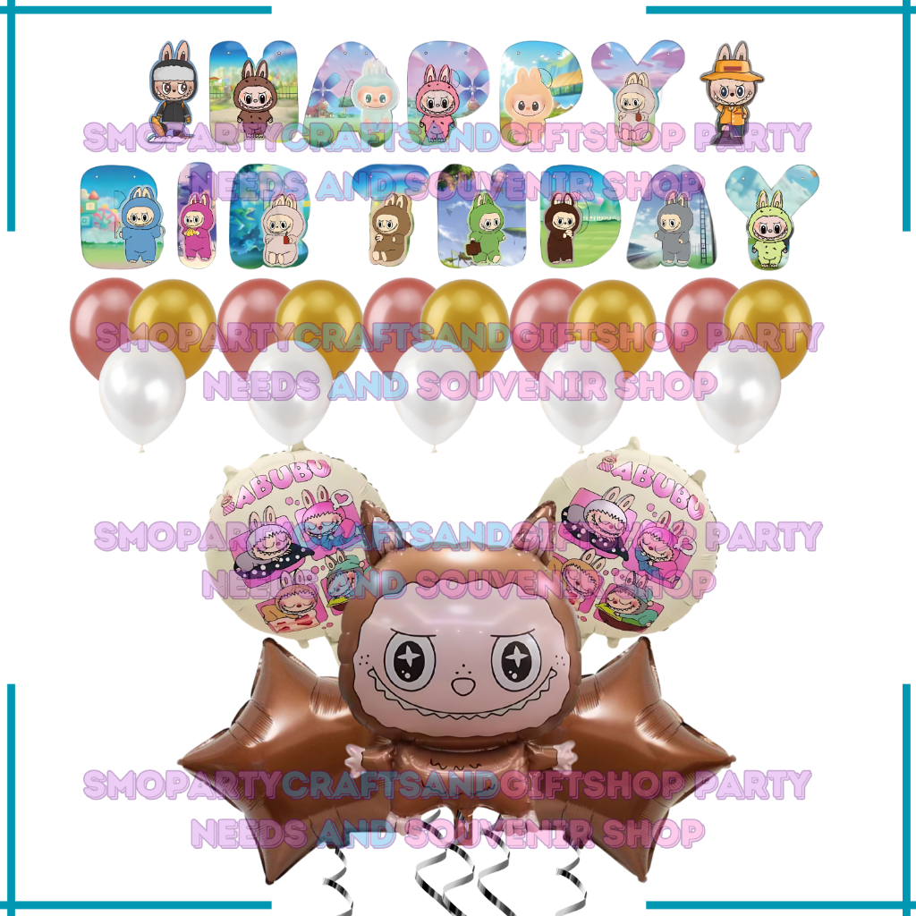Labubu Complete Party Decorations - Festive Ornaments Labubu Theme ...