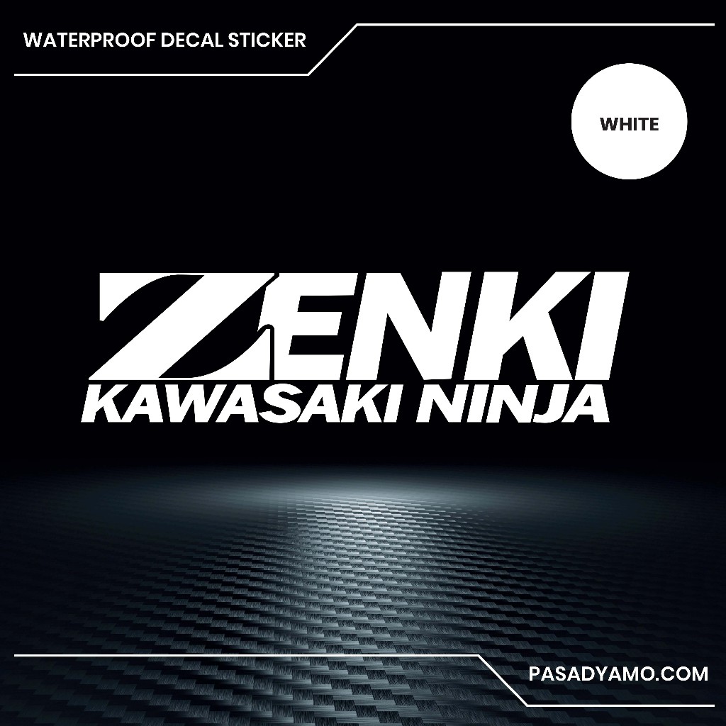 Zenki Kawasaki Ninja Decal Sticker for Cars Motorcycles Laptops ...