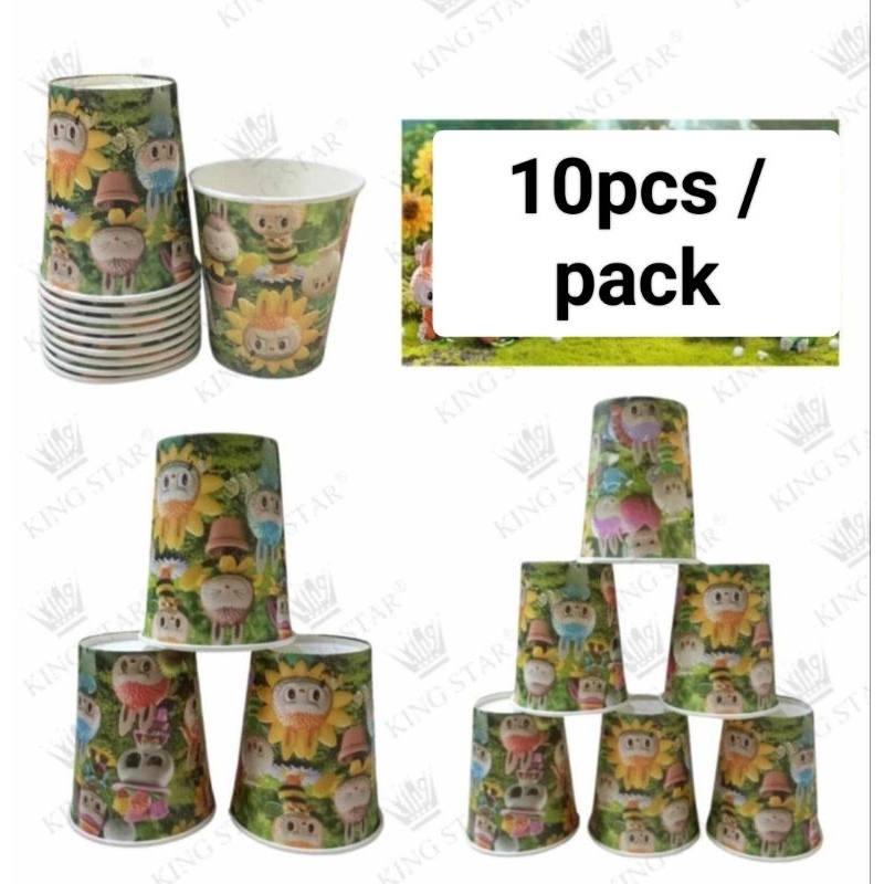 labubu paper plate and cup 10pcs per pack / party needs theme labubu ...