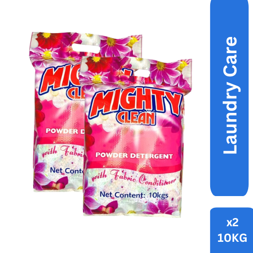 Mighty Clean Detergent Powder Floral Blossom 10kgs, Bundle of 2 ...