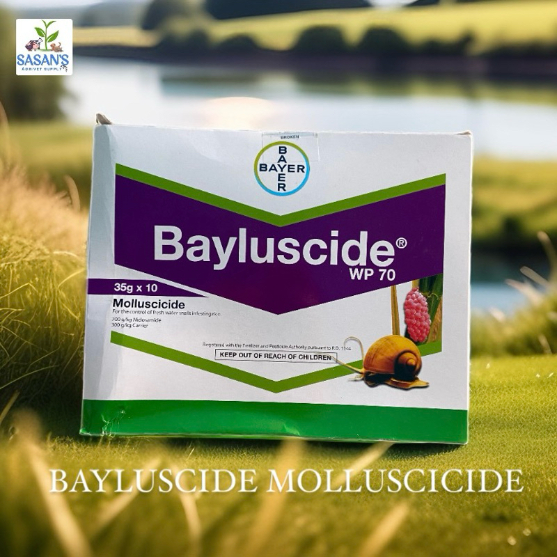 BAYLUSCIDE MOLLUSCICIDE 70WP (10x35grams) | Shopee Philippines