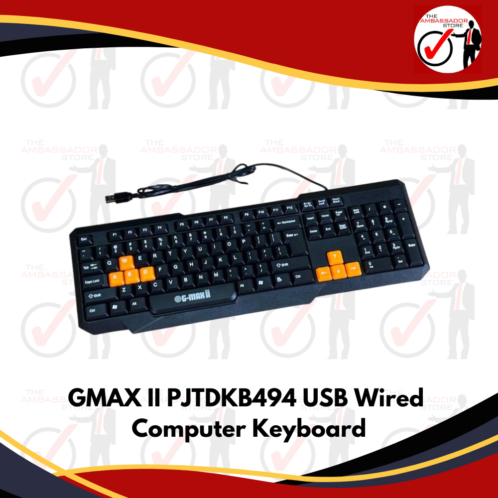 GMAX II PJTDKB494 USB Wired Multimedia Computer Desktop Keyboard | Shopee Philippines