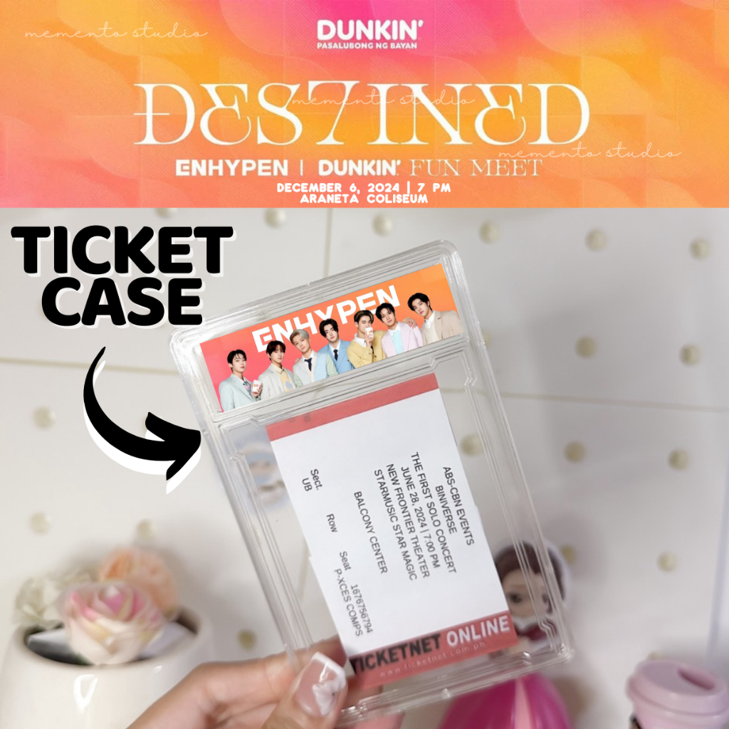 ENHYPEN X Dunkin Destined Fanmeet Concert Ticket & Photocards Acrylic ...