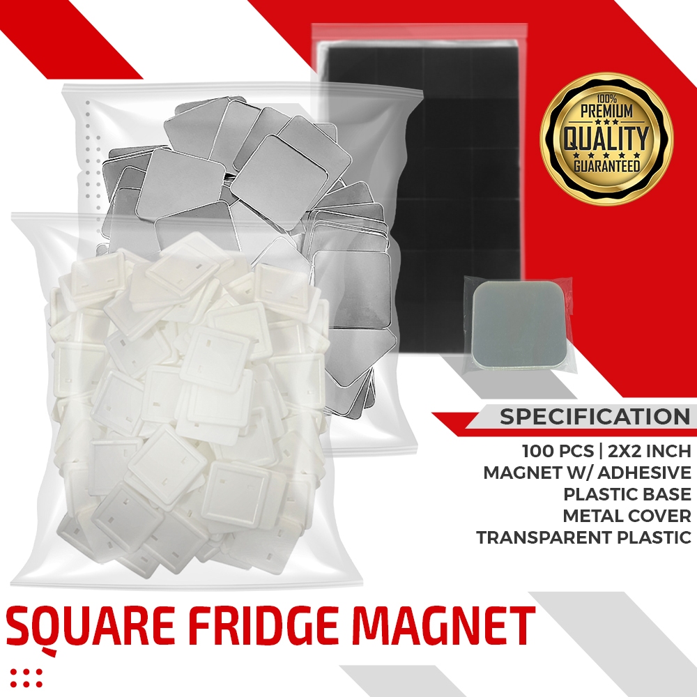 SQUARE FRIDGE MAGNET SET ( 2INCH ) 100pcs | Shopee Philippines