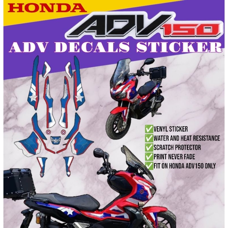 Honda ADV 150 Full Decals Sticker / Adv150 Sticker | Shopee Philippines