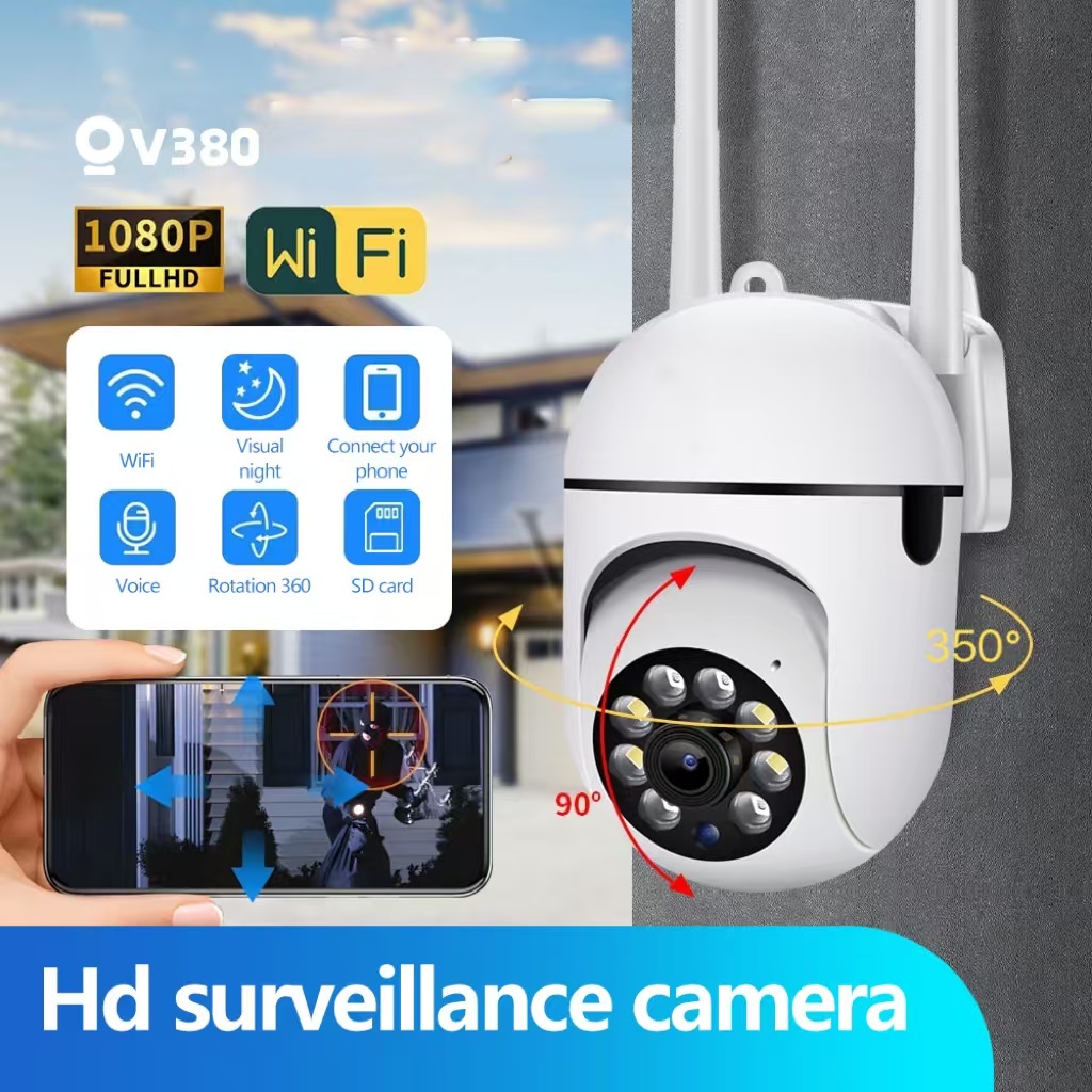 V380 CCTV Camera Digital Zoom High Speed Smart WIFI IP Camera Wall Mount Surveillance | Shopee ...