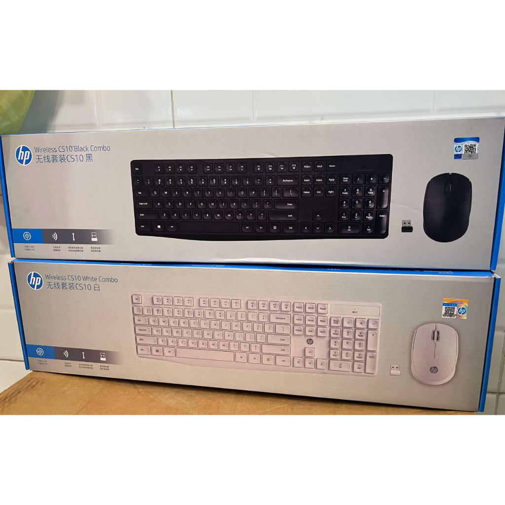 HP CS10 Wireless Keyboard and Mouse Set Laptop Desktop Authentic ...