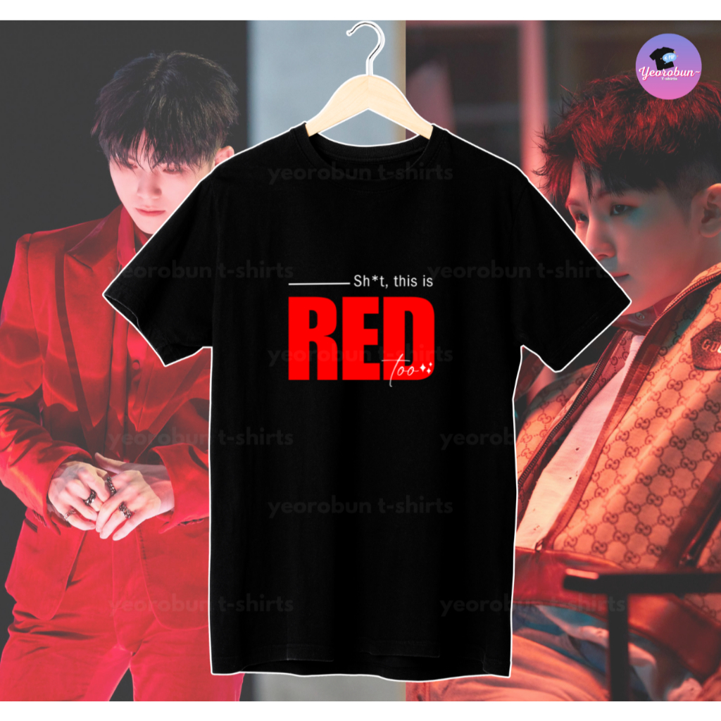 Seventeen Woozi Ruby Inspired Sh*t This is Red Too Customized Shirt by ...
