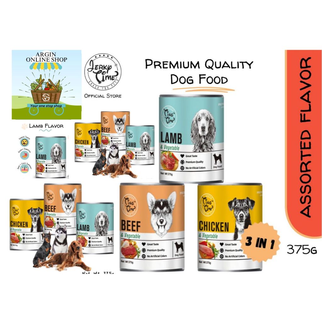 Jerky Time Dog Food with Real Meat 3 Flavors Available Beef, Chicken ...