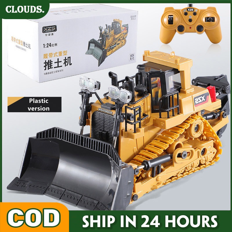 1:24 2.4G 9-Channel Engineering Vehicle RC Excavator Excavator Remote ...