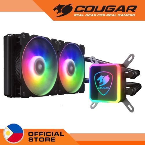 COUGAR AQUA-280 AIO ARGB CPU-LIQUID COOLER FOR INTEL/AMD (2*140MM ARGB ...