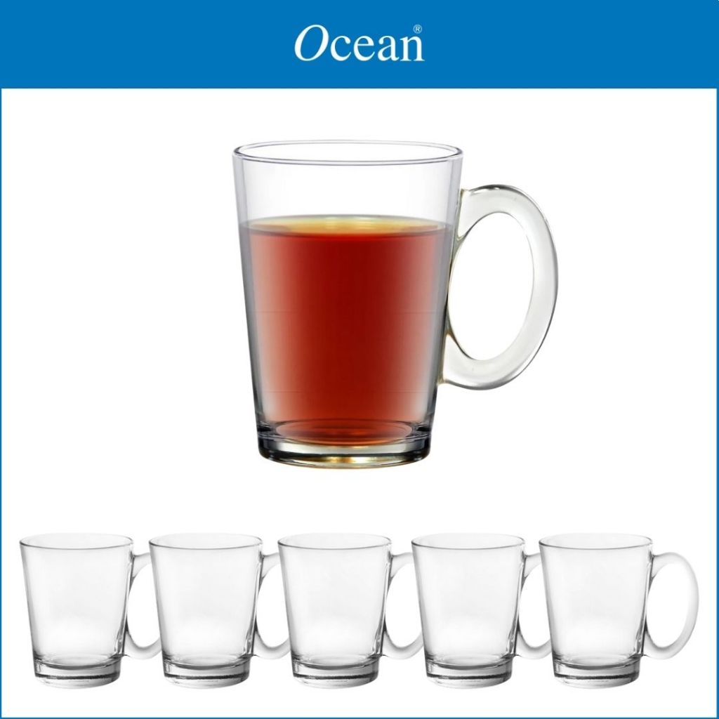 Ocean Glassware Nouveau Coffee Mug Drinking Glass 200ml (SET of 6) WCCC ...