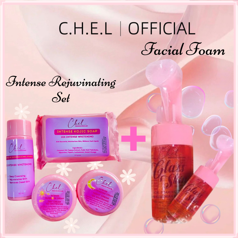 CHEL PREMIUM Skincare Whitening Intense Rejuvenating Set with Facial ...