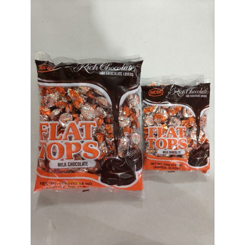Ricoa Flat Tops Milk Chocolate 1pack | Shopee Philippines