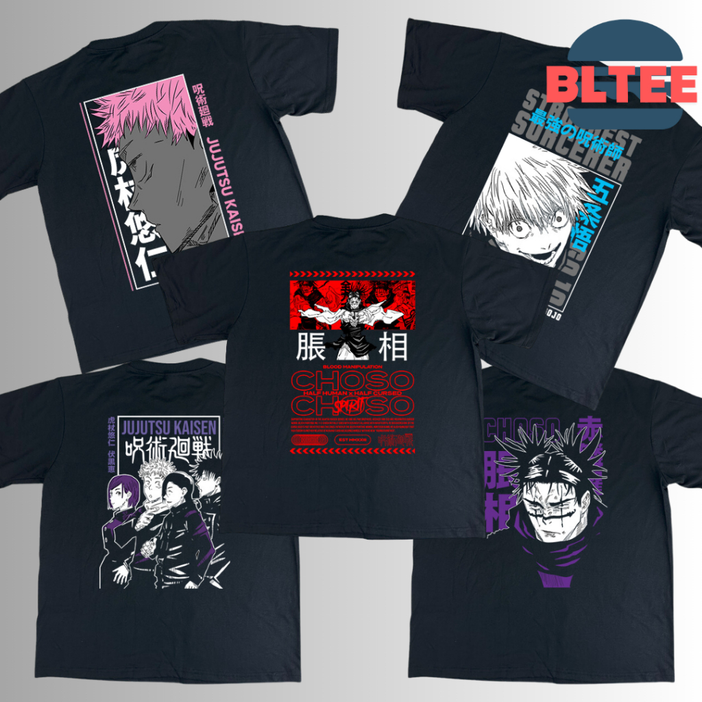 BLTEE ANIME T-Shirt JUJUTSU KAISEN Vol 1 (CHOSO, GOJO, ITADORI, JJK ...