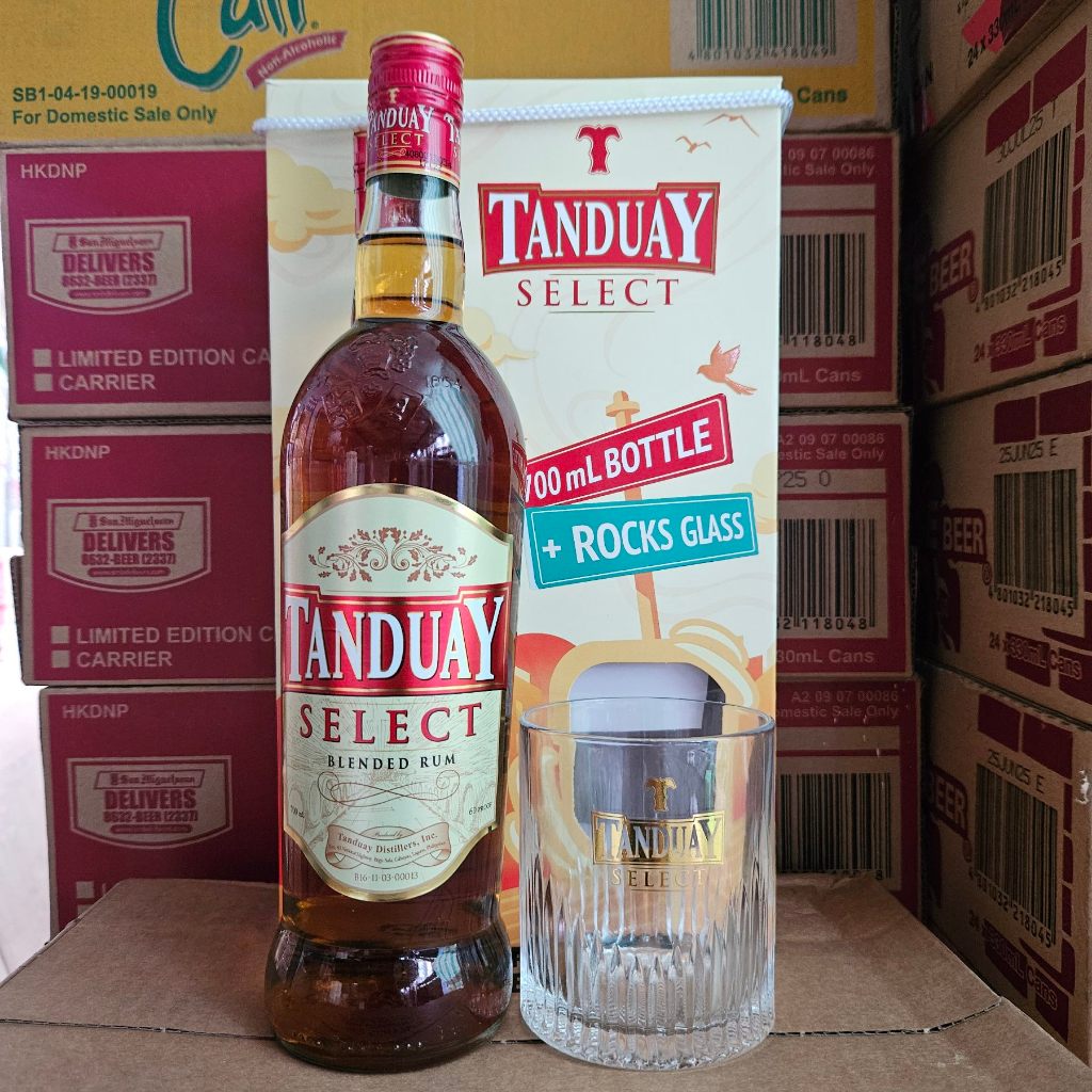 Christmas Gift Packs Tanduay Select with Rock Glass | Shopee Philippines