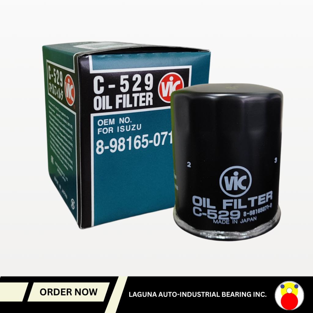 VIC Oil Filter C-529 for ISUZU D-MAX, MUX 4JJ1, 4JK1 | Shopee Philippines