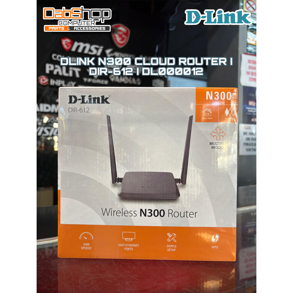 (NEW) DLINK WIRELESS N300 CLOUD ROUTER I DIR-612 I DL000012 | Shopee Philippines