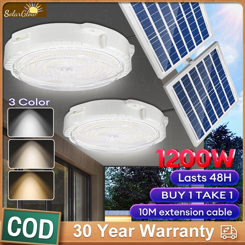 Solar light indoor and outdoor light ceiling light 1600W LED waterproof ...