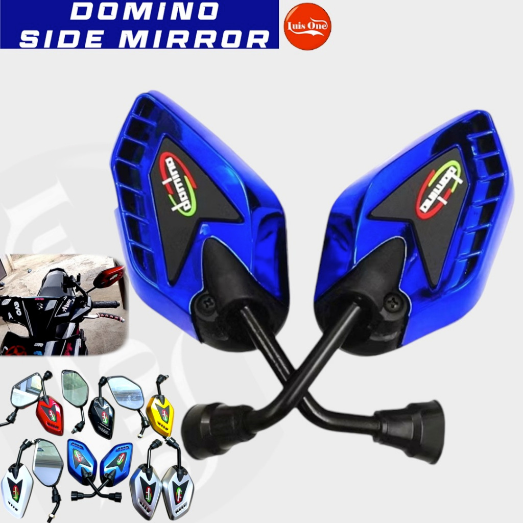 Domino Short Stem Side Mirror clean For HONDA Universal XRM/WAVE/TMX ...