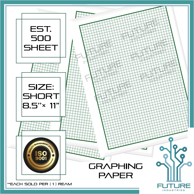 Graphing Paper Engineering Paper Pad 8.5in x 11in (500 Sheets) Graph ...