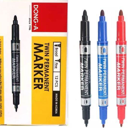 Dong-A Twin Permanent Marker sold per Piece | Shopee Philippines