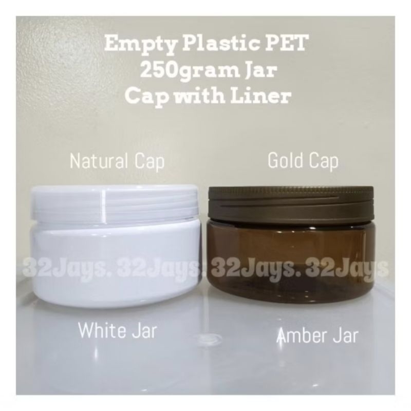 [Bulk] Empty PET Plastic 250g Jar for Cream, Salve, Balm, Conditioner ...