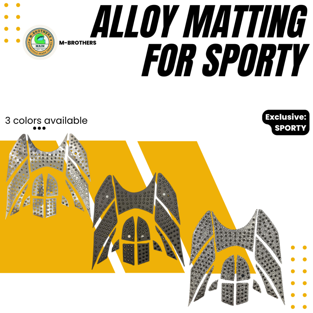 Yamaha MIO SPORTY Alloy/Powder Coated FootBoard Matting | Shopee ...