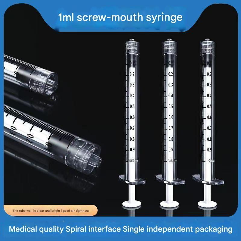 Disposable sterile syringe 1ml with needle plastic syringe needle pipe ...