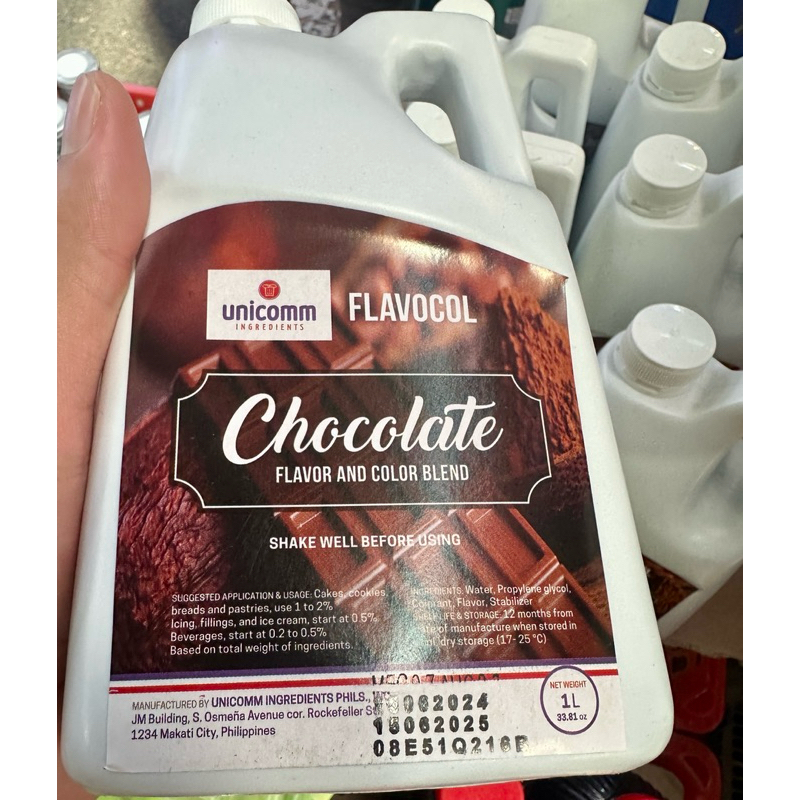Unicomm Flavocol Chocolate Flavor and Color Blend | 1Liter | Shopee ...