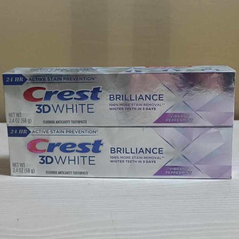 Crest 3D White Brilliance Vibrant Toothpaste - Peppermint - 2.4 oz (68g ...