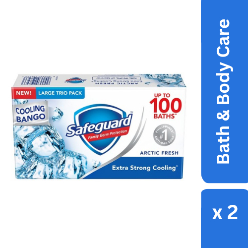 Safeguard Bar Soap Arctic Fresh 3 x 115g, Bundle of 2 | Shopee Philippines
