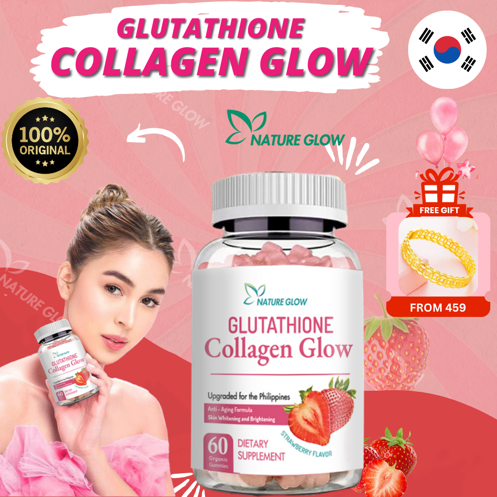NATURE GLOW Glutathione Collagen Glow Anti-Aging Whitening Skin ...