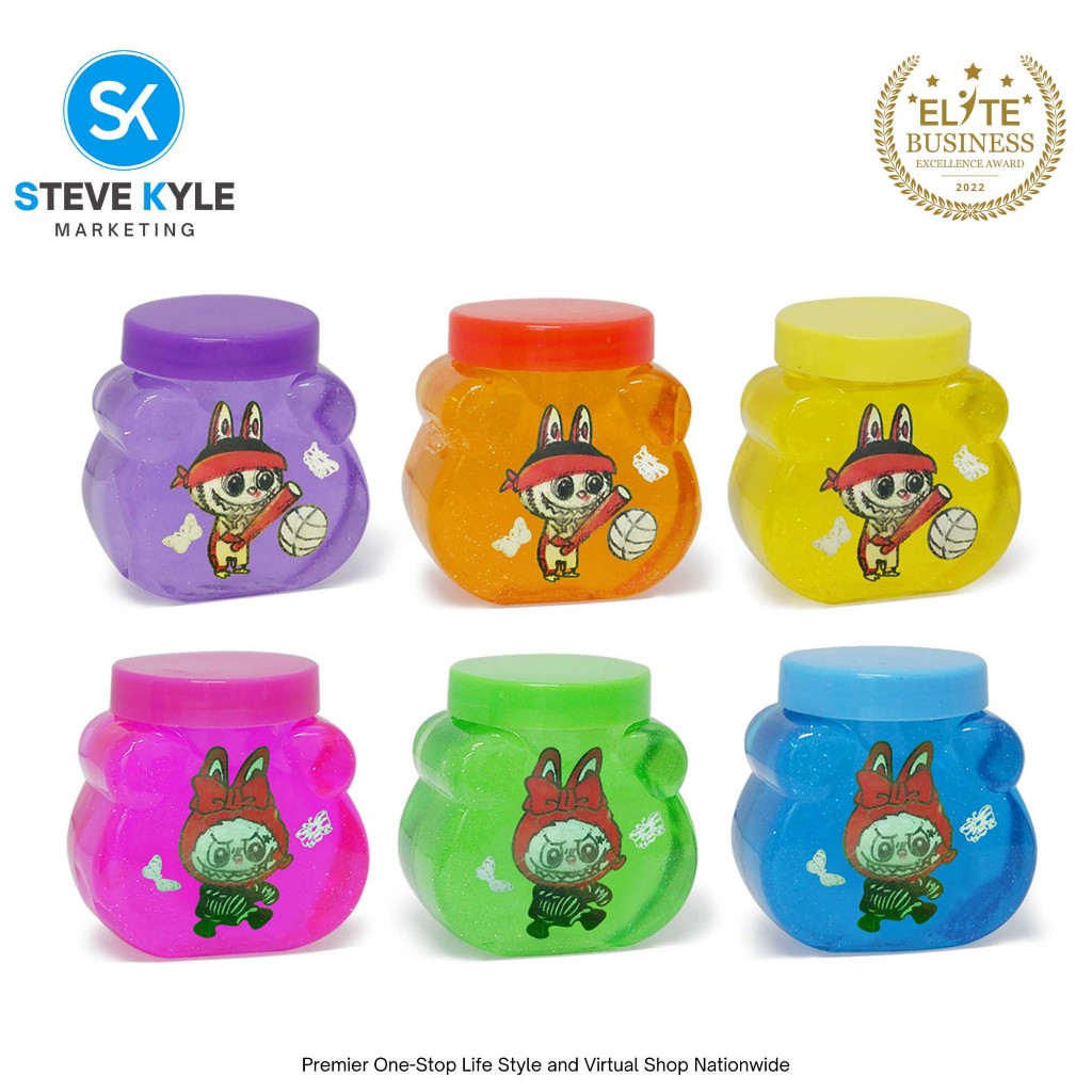 1 SET (12PCS) Crystal Mud Labubu Slime Toy for Kids Best Gift Toy for ...