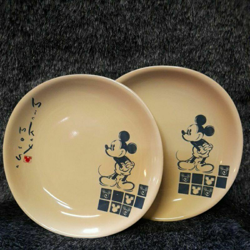 ORIGINAL COLLECTIBLE MICKEY MOUSE DISNEY CAKE PLATE (2PCS) | Shopee ...