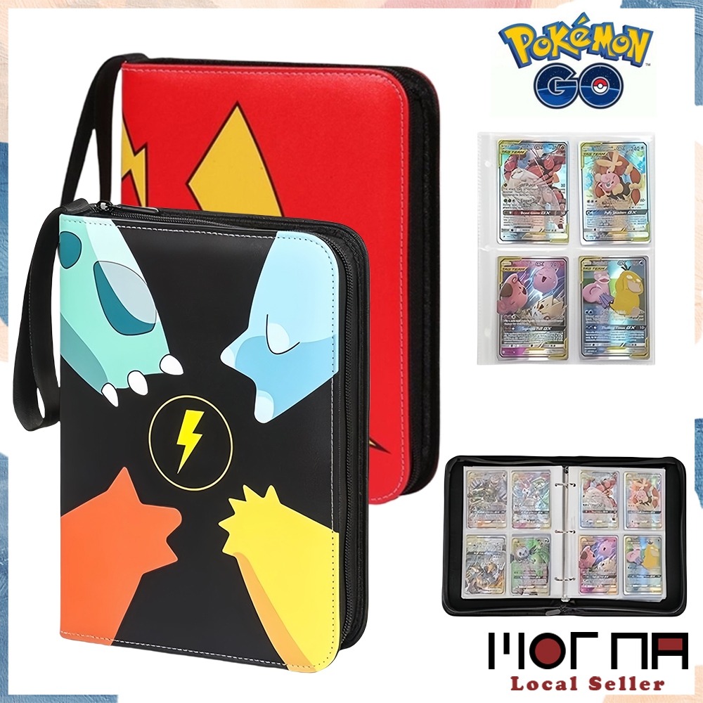 400-Slot Pokemon Card Binder Album with Zipper, Yugioh Pokemon Card ...