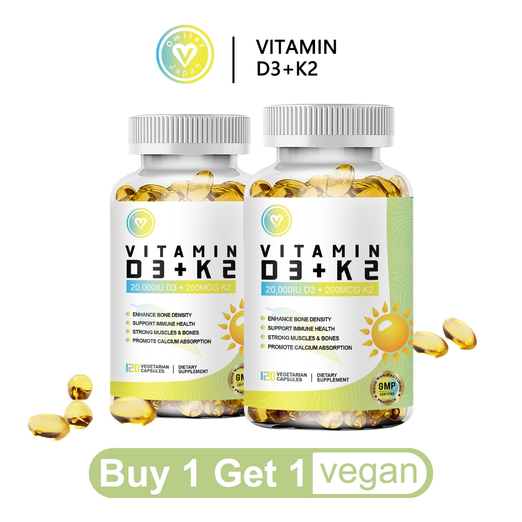 Omilay Vitamin D3 K2 Caltrate Bone and Muscle Vitamin K2 D3 Capsule ...