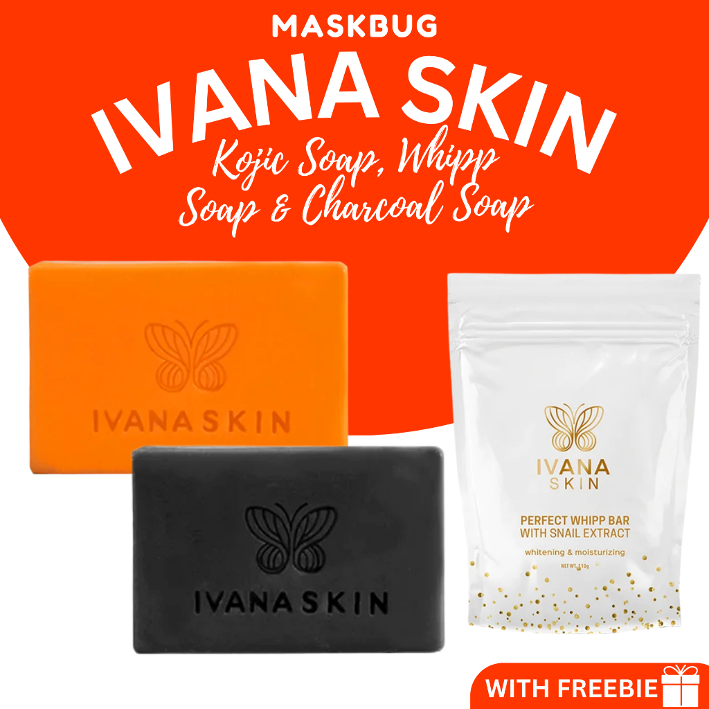 IVANA SOAP | GLOW KOJIC BAR | WHITENING WHIPP BAR | PURIFYING CHARCOAL ...