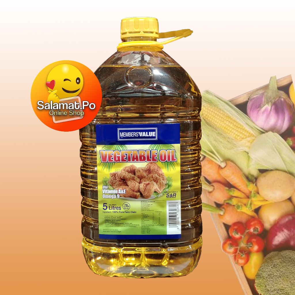Members Value Vegetable Oil 5L | Shopee Philippines