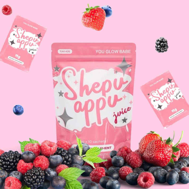 SHEPU APPU JUICE by You Glow babe- 10 sachet per pack | Shopee Philippines
