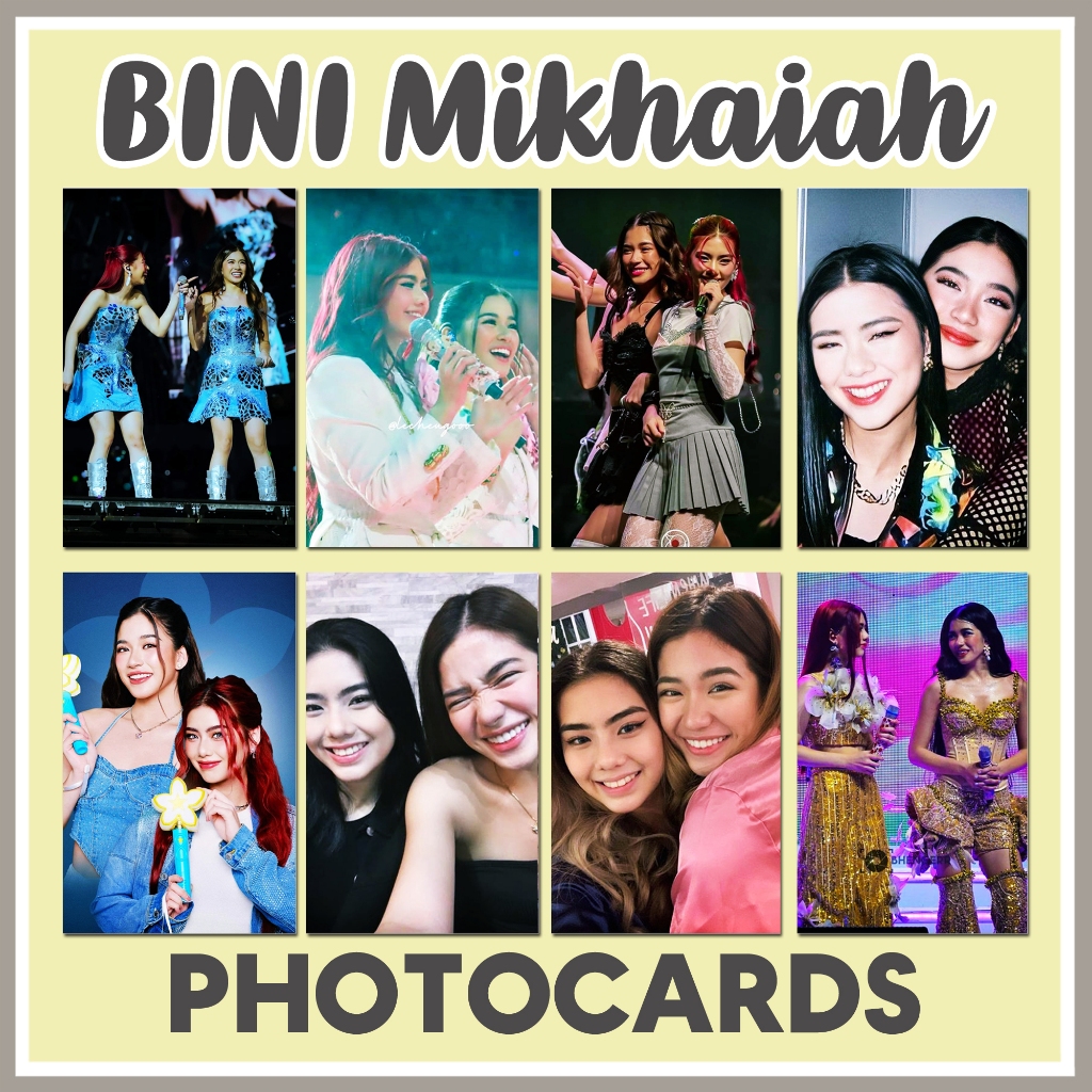 BINI Mikhaiah Mekaya 10 pcs. Photocards (Mikha Lim and Aiah Arceta ...