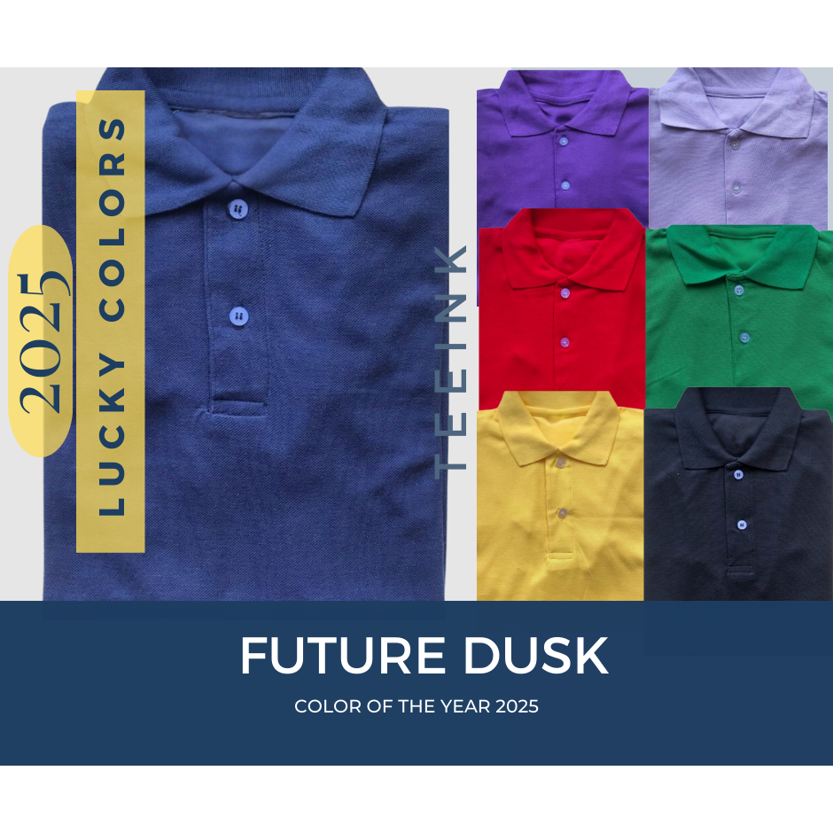 2025 LUCKY COLORS | Color of the Year Future Dusk | Plain Polo | Shopee ...